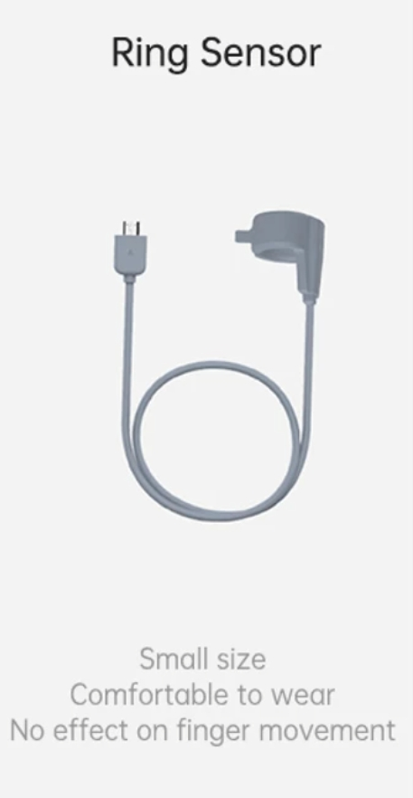 Wellue Replacement Sensor SpO2 Ring Cable for SleepU™, Viatom Checkme ...